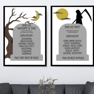 Dead Words Posters Middle School Writing English Classroom Decor ...