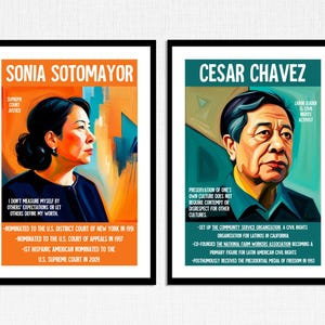 Hispanic Heritage Month Posters Leaders Hispanic Heritage Month ...
