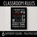 Classroom Rules Poster, Classroom Behaviour, Middle School Posters ...