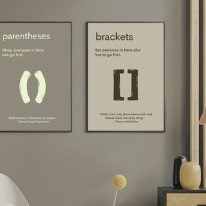 Math Symbols Posters Mathematics Classroom Decor High School Math Wall ...