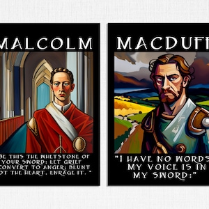 Macbeth Character Quote Posters: Shakespeare Classroom Decor (digital ...