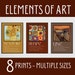 7 Elements of Art Posters Art Classroom Decor Middle School - Etsy