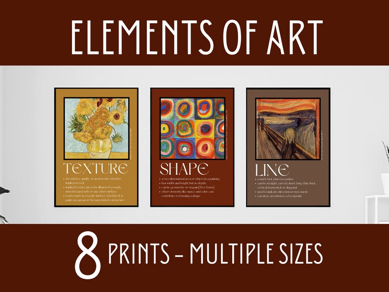 7 Elements of Art Posters Art Classroom Decor Middle School - Etsy Ireland