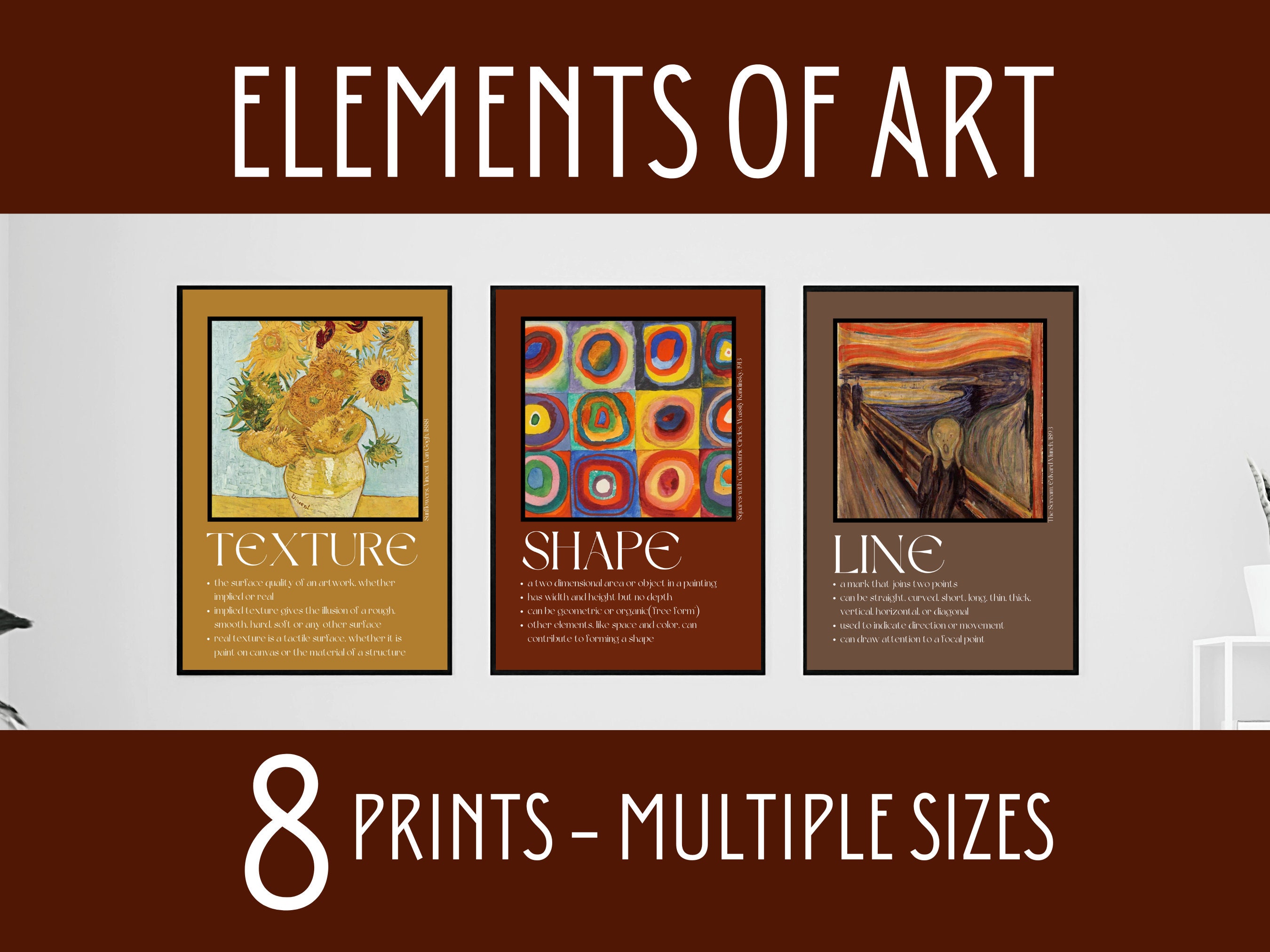 7 Elements of Art Posters Art Classroom Decor Middle School - Etsy Ireland