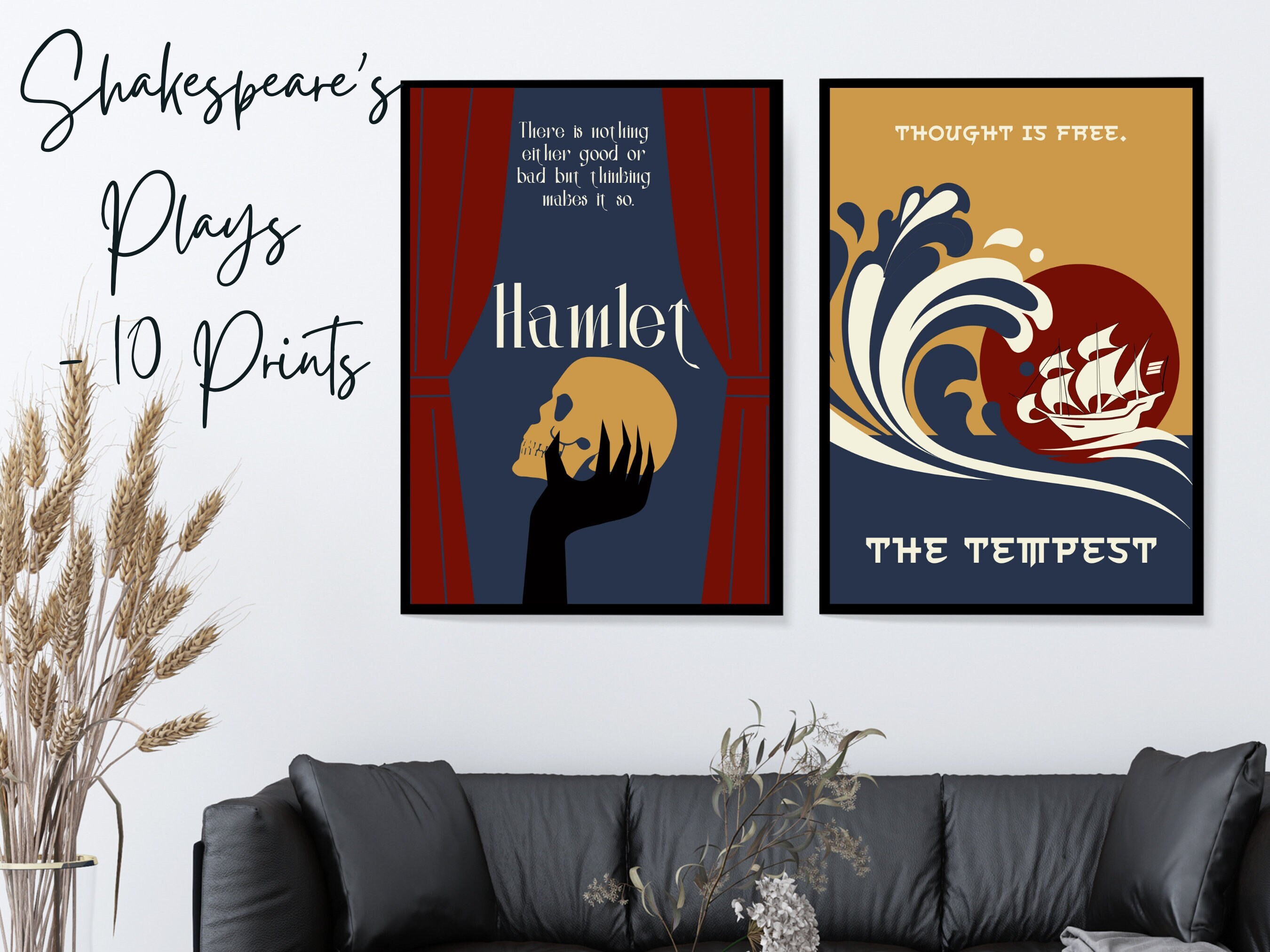 Shakespeare Classroom Poster Bundle: High School English Class Decor ...