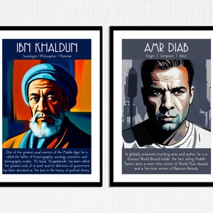 Arab Heritage Month Posters: Famous Figures in Arabic History Inspiring ...