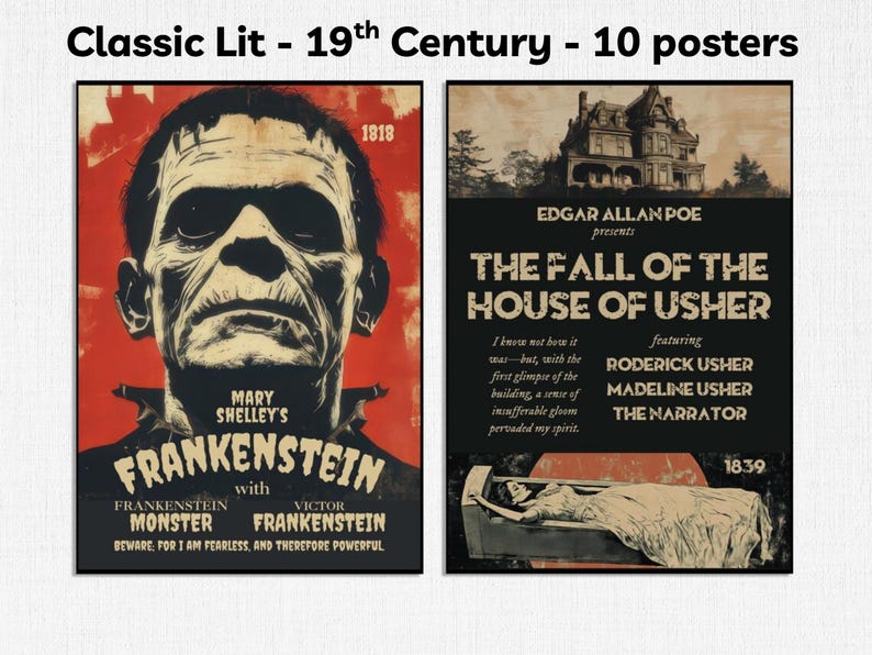 High School English Classroom Poster Bundle: Literary Terms Devices ...