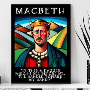 Macbeth Character Quote Posters: Shakespeare Classroom Decor (digital ...