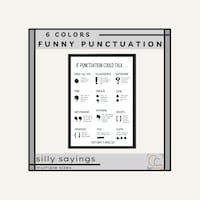 Punctuation Display Poster - Etsy UK