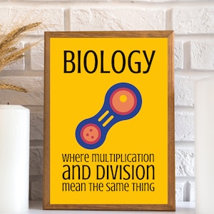 Biology Puns Science Classroom Decor Middle School Science Posters High ...