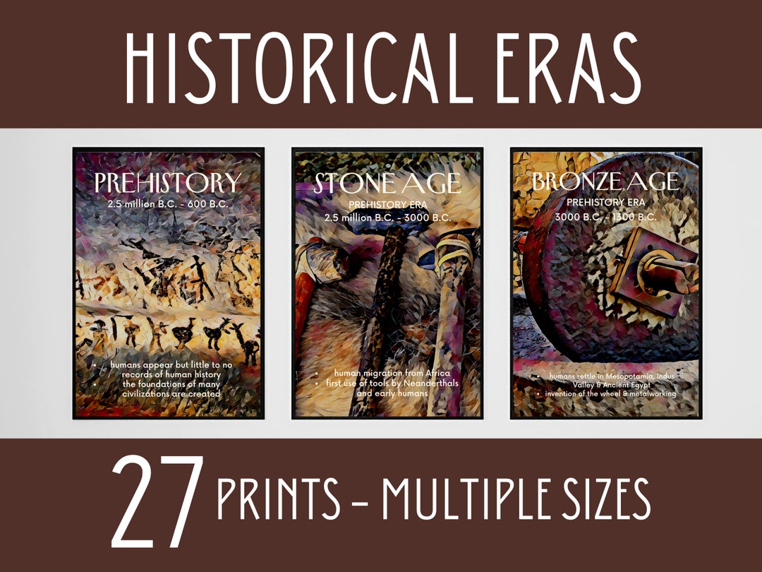 Historical Eras Posters History Classroom Decor Eras of - Etsy UK