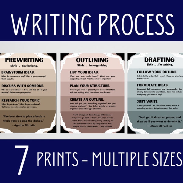 Writing Print - Etsy