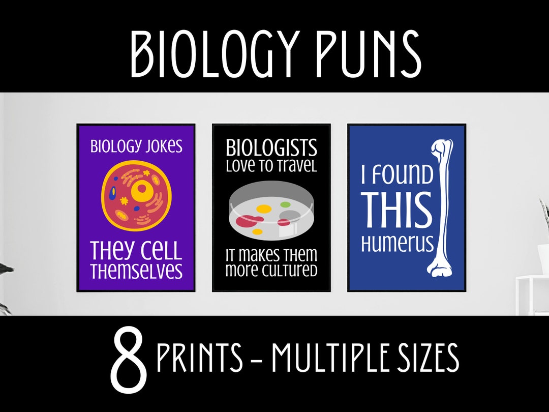 Biology Puns, Science Classroom Decor, Middle School Science Posters ...