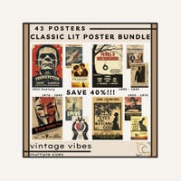 Popular Books Characters Motivational Quotes, Literature Posters ...