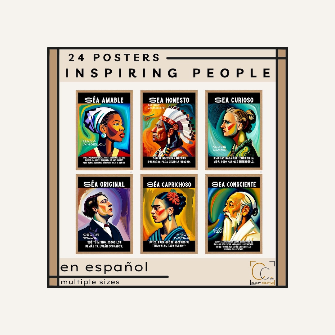 Spanish Classroom Decor: Inspiring Growth Mindset Posters (digital ...