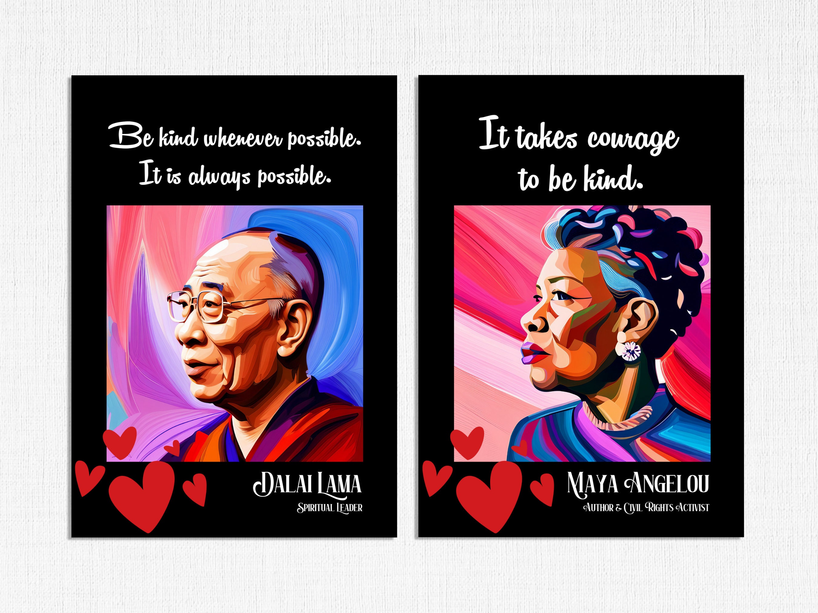 Kindness Quotes Posters: Valentine's Day Classroom Decor Famous People ...