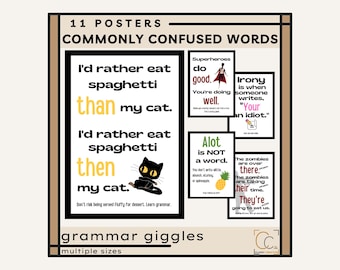 Commonly Confused English Words; English Classroom Decor; High School ...