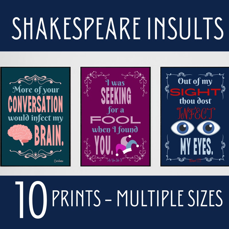 Shakespeare Poster - Etsy