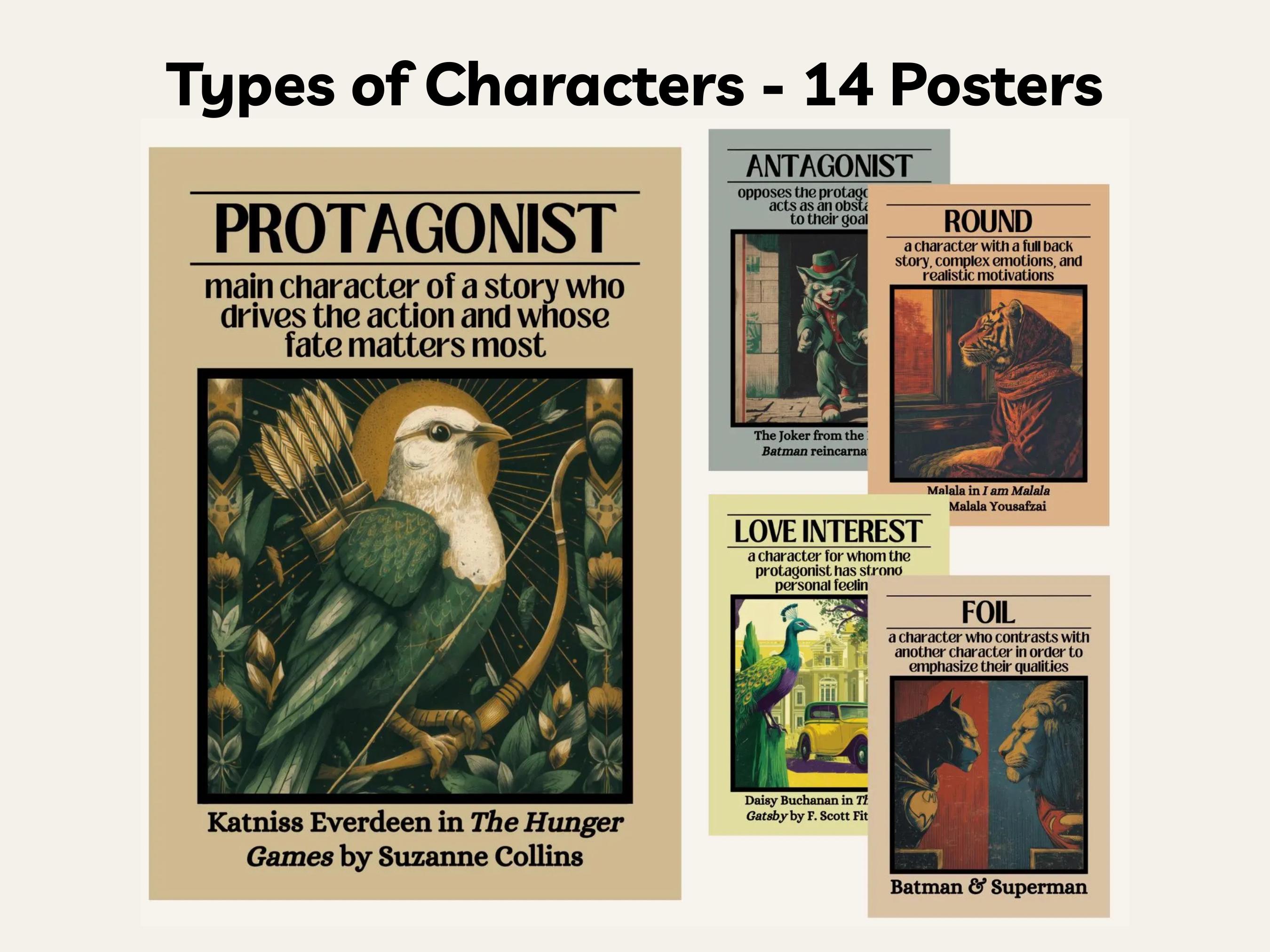 Funny English Classroom Poster Bundle: Literary Genres & Terms Story ...