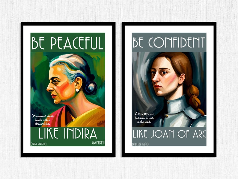 Women's History Month Posters: Famous Female Leaders, Inspiring Role ...