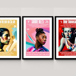 Women's History Month Posters, Famous Women Athletes, Inspiring Female ...