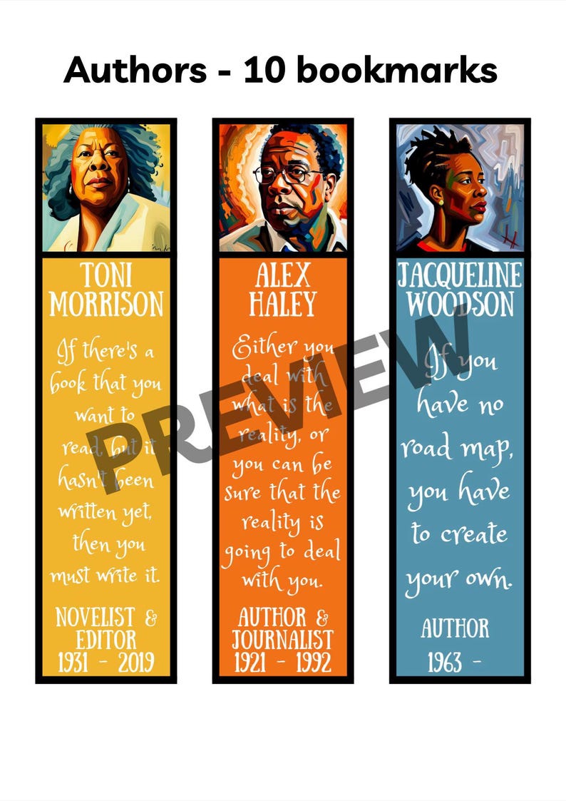 Black History Month Bookmarks Bundle: Famous African American Civil ...