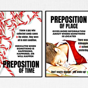 Articles & Prepositions Posters Middle School Classroom Posters English ...