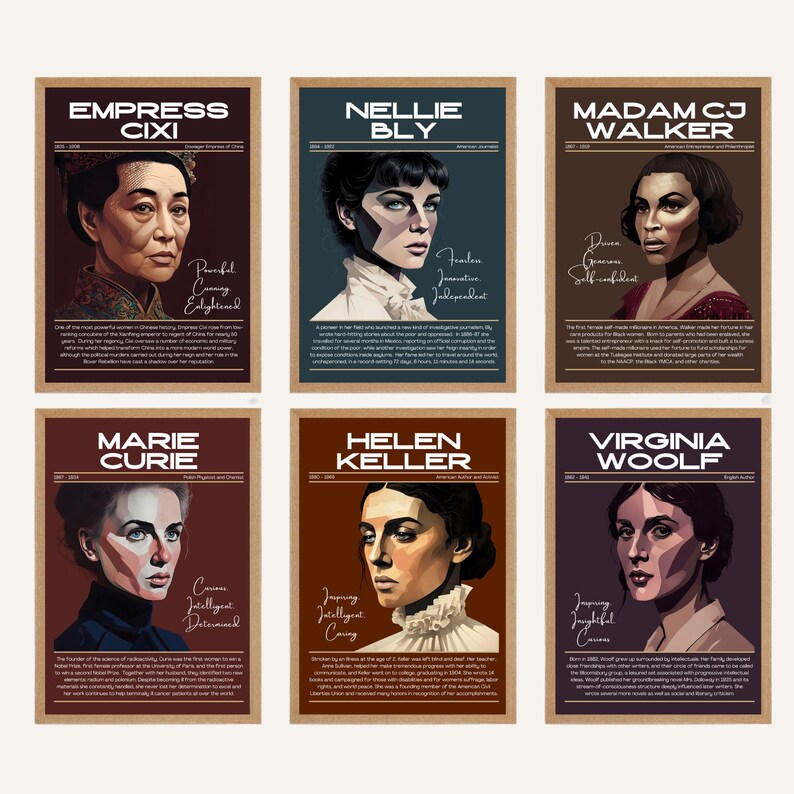 Women in History Poster Bundle: Women's History Month Famous Historical ...