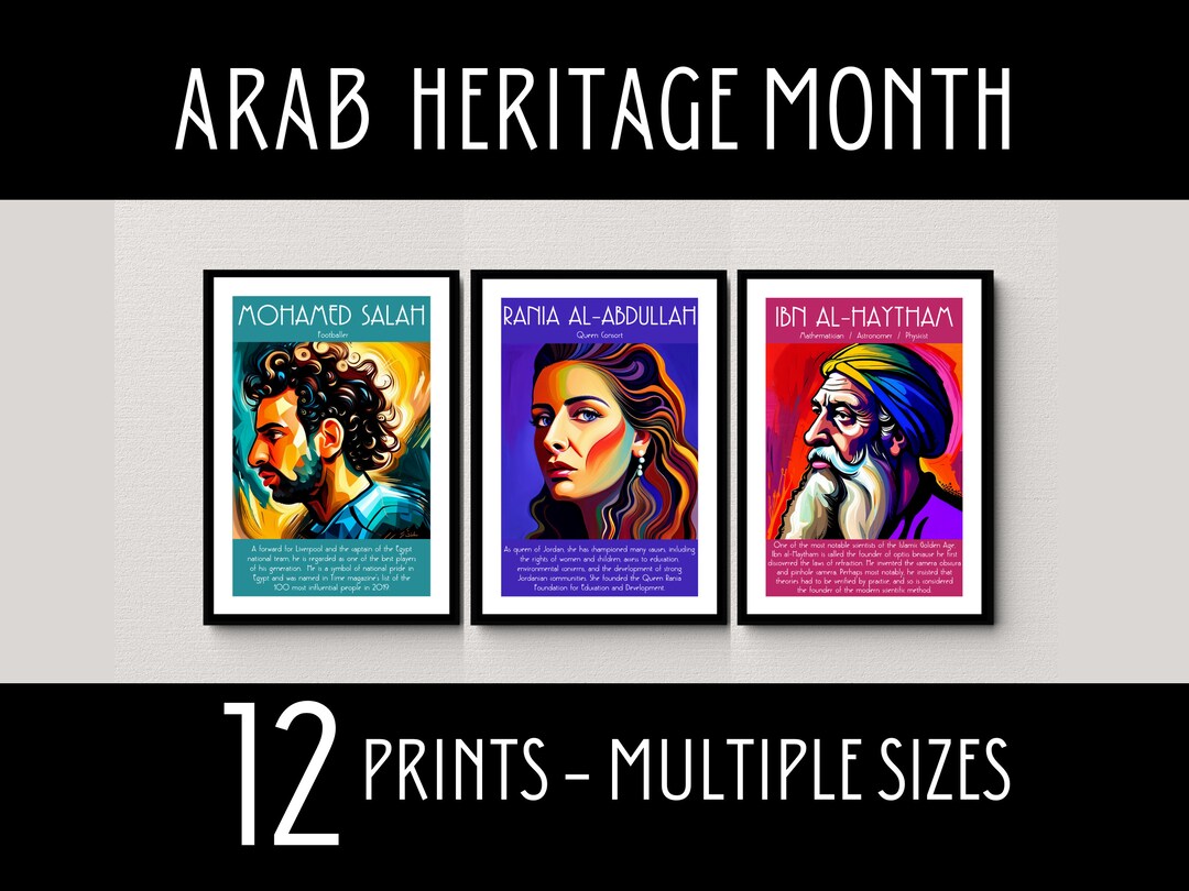 Famous Arab Figures in History, Arab Heritage Month Posters, Arab ...