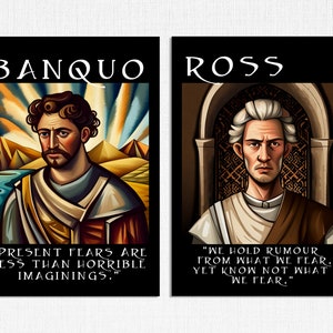 Macbeth Character Quote Posters: Shakespeare Classroom Decor (digital ...