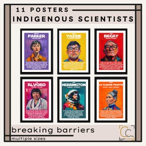 Indigenous History Month Posters Native American Indigenous Scientists ...