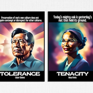 Inspirational People Posters: Inspiring Leaders Authors Scientists From ...