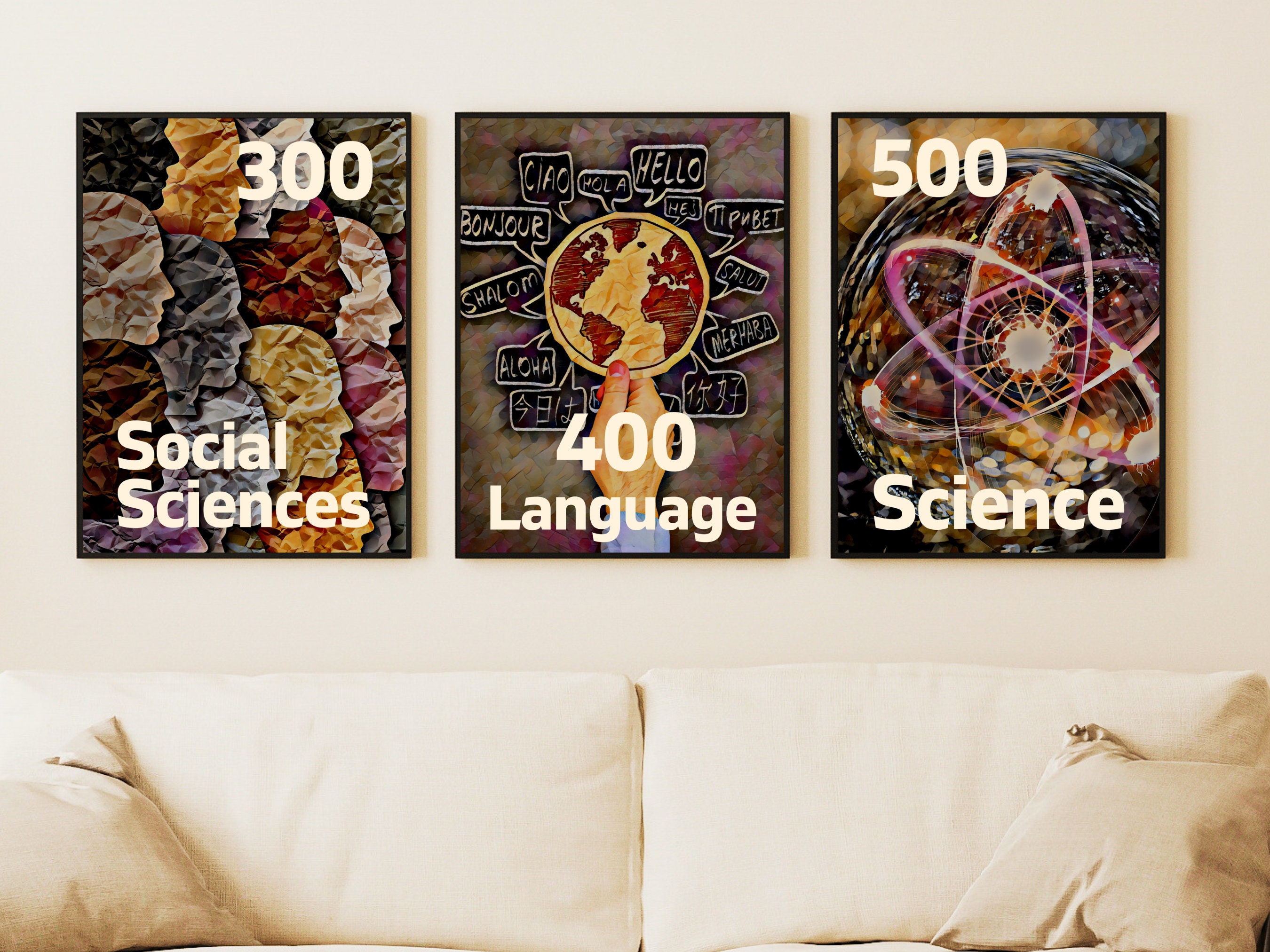 Dewey Decimal Posters: School Library Classification Poster Bundle Book ...