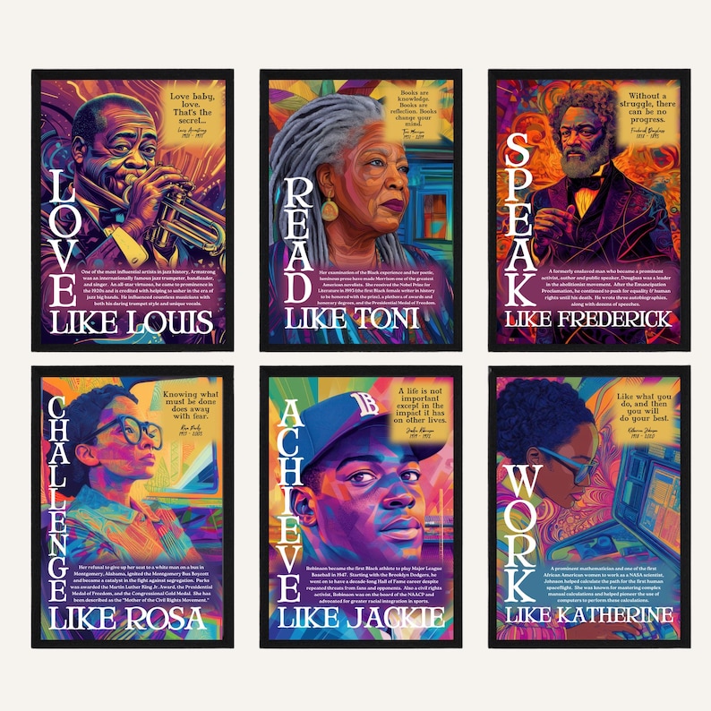 Black History Month Poster Bundle: African American Leaders Authors ...