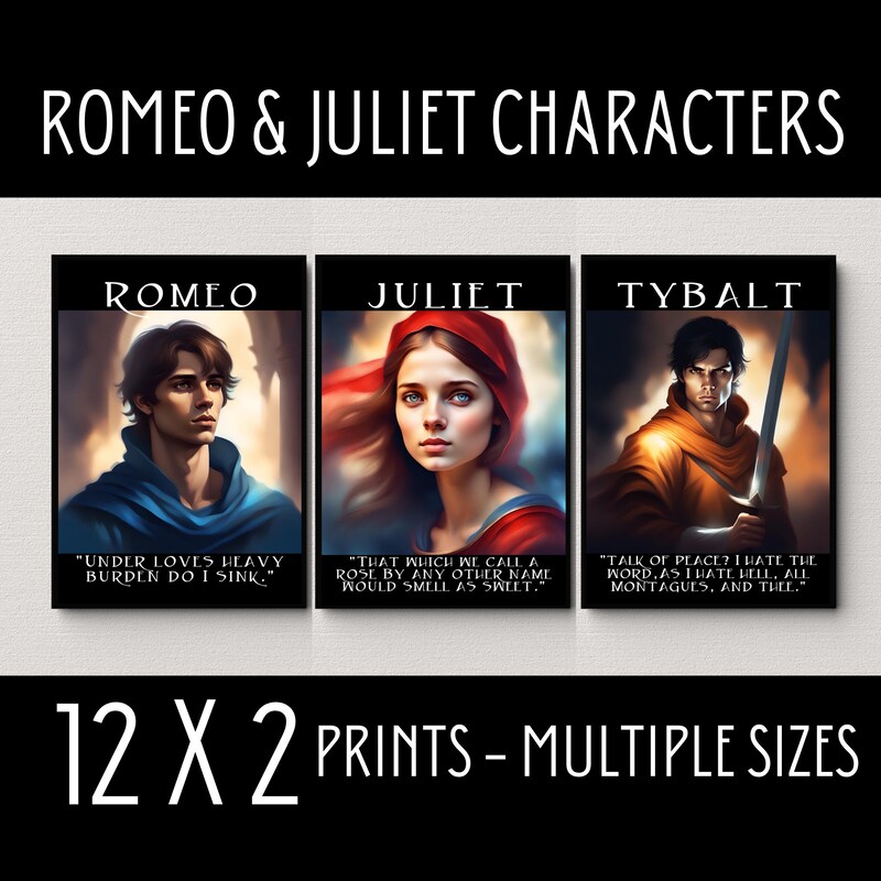 Romeo and Juliet Poster - Etsy