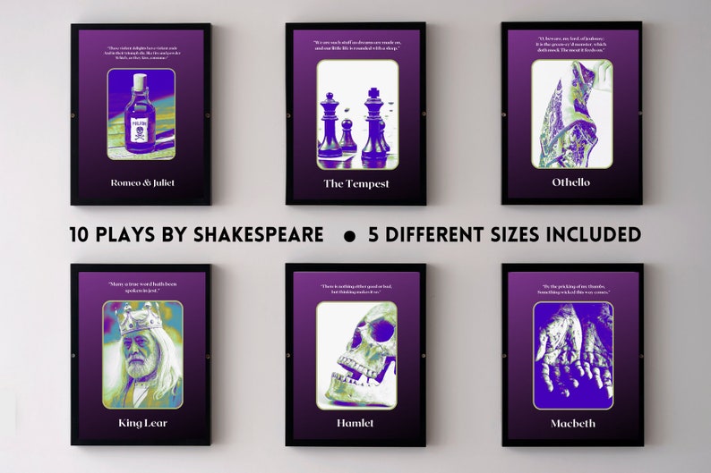 Classics Literature Posters Literary Prints English - Etsy