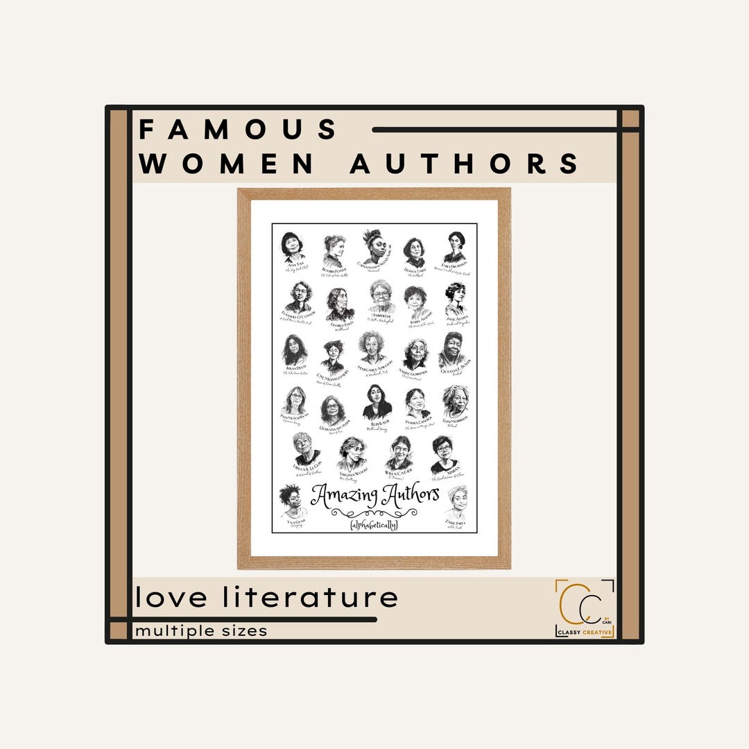 Famous Women Authors & Poets Poster: High School English Classroom ...