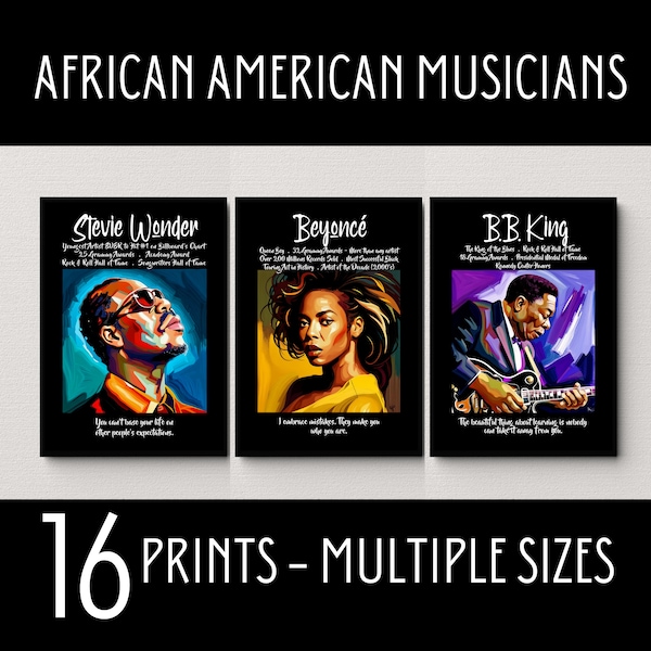 Black Musicians Posters - Etsy
