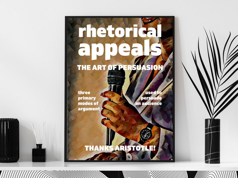 Rhetorical Appeals Ethos Pathos Logos Prints Persuasive - Etsy