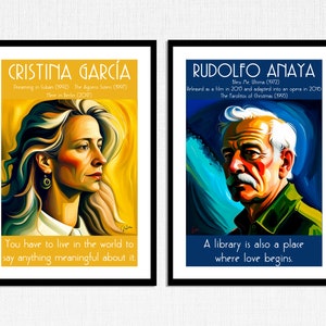 Hispanic Heritage Month Posters: Famous Latino Latina Authors Hispanic ...