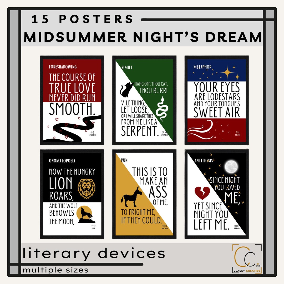A Midsummer Night's Dream Quotes Literary Devices Shakespeare ...