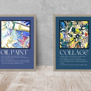Art Mediums Classroom Poster: High School Art Classroom Decor Sculpture ...