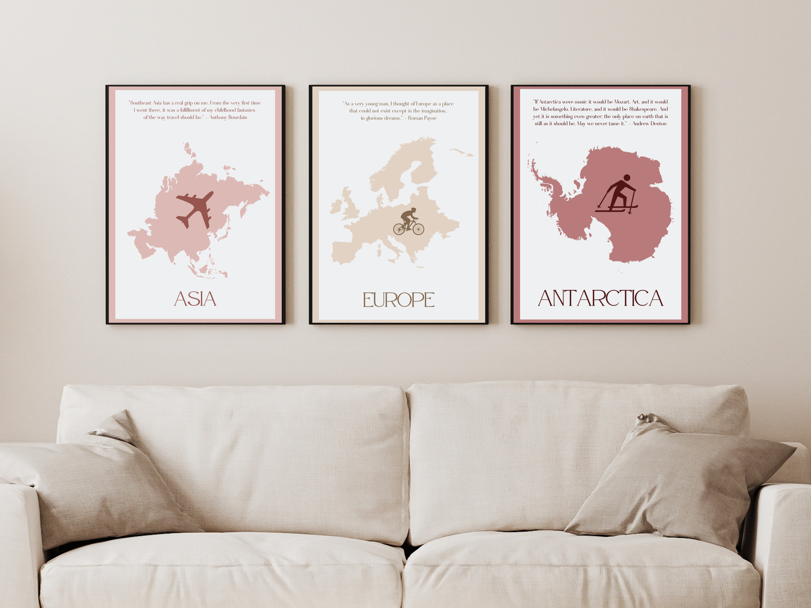 7 Continents Posters Geography Classroom Decor Middle School - Etsy
