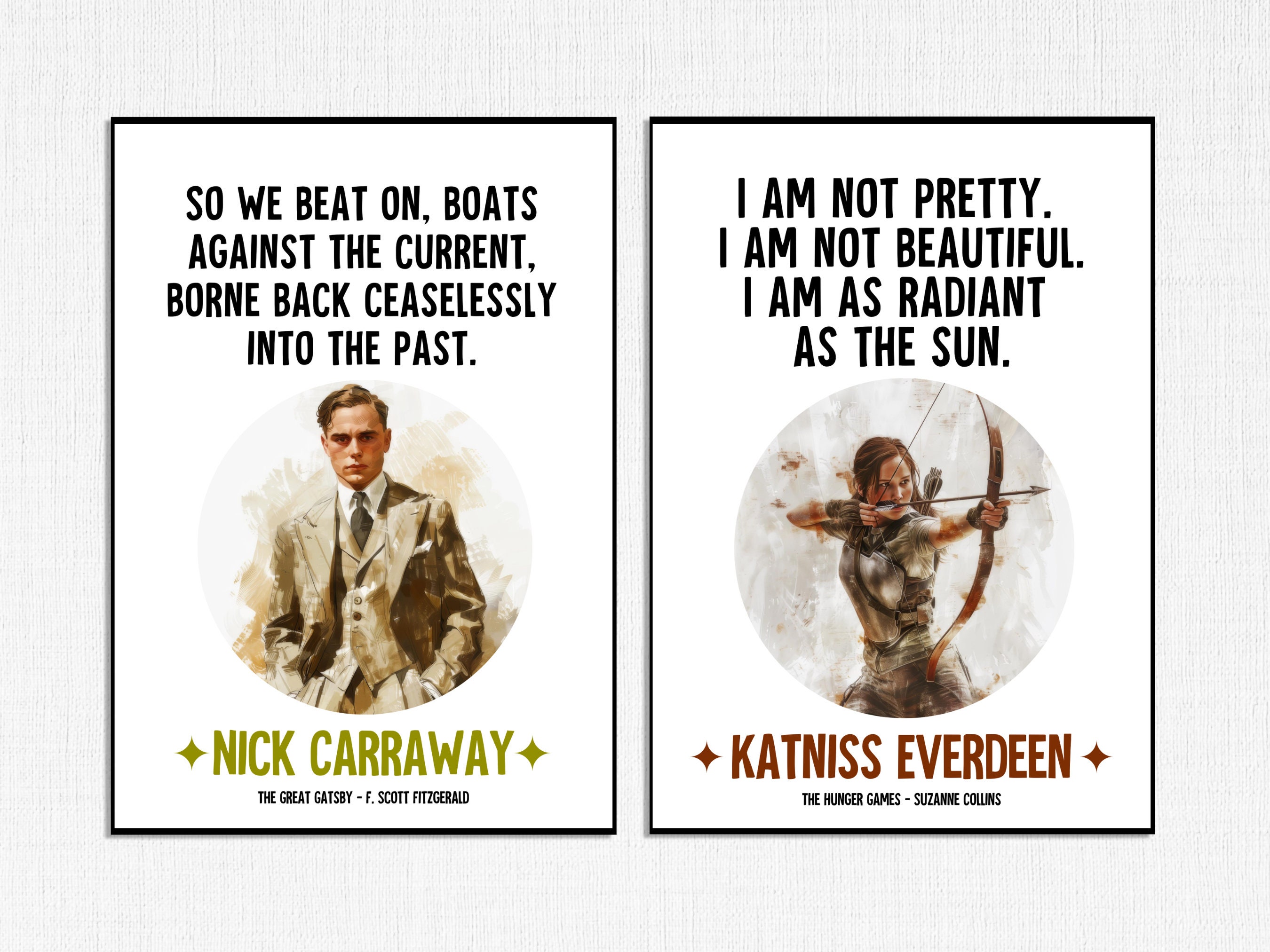 Literary Character Quote Posters: Middle School English Classroom Decor ...