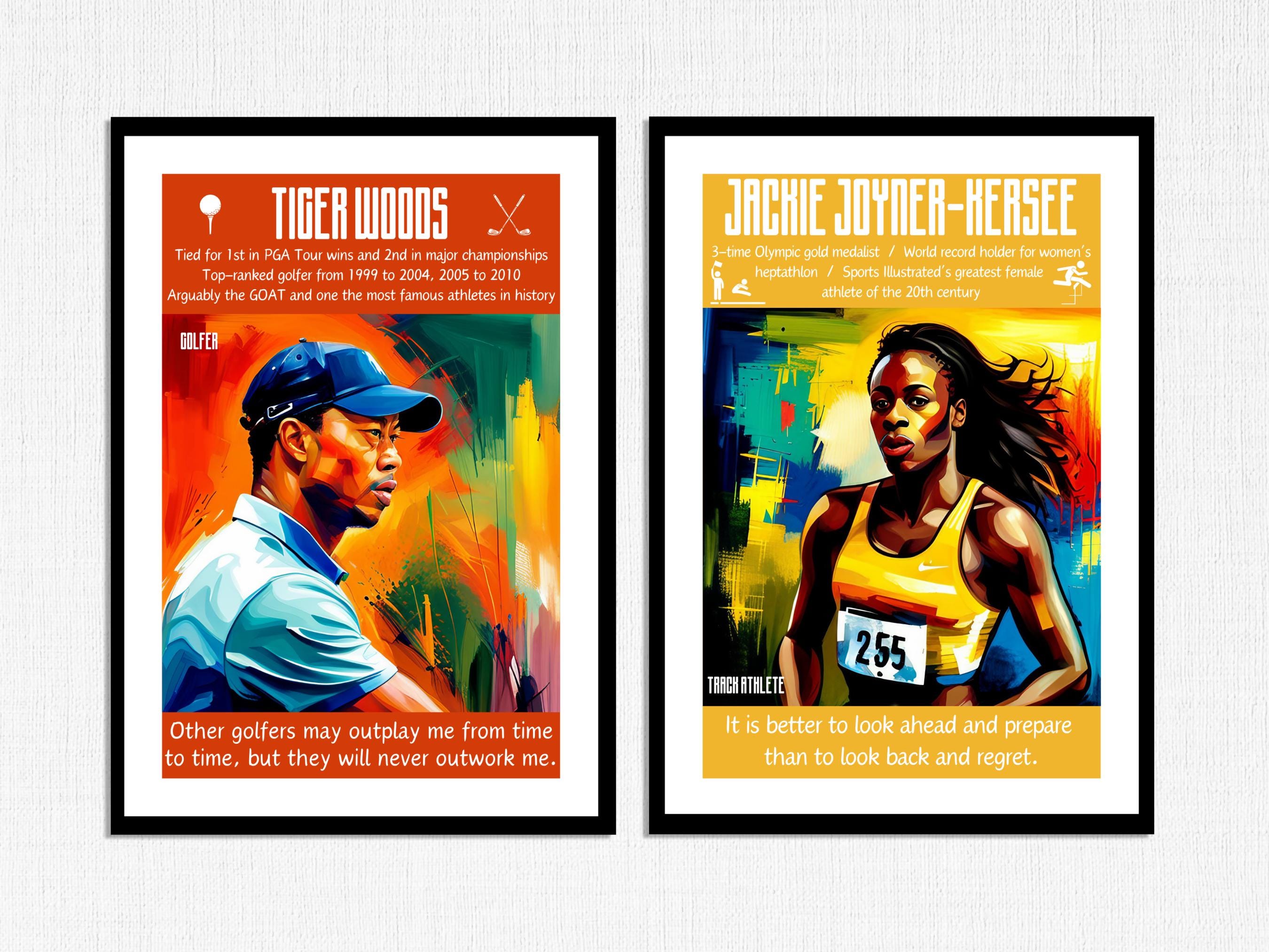 Black History Month Athletes Posters: Inspiring African Americans in ...