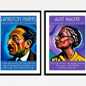 Black History Month Posters: African American Authors English Classroom ...