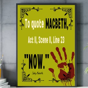 Shakespeare Posters English Classroom Decor Funny High School ...