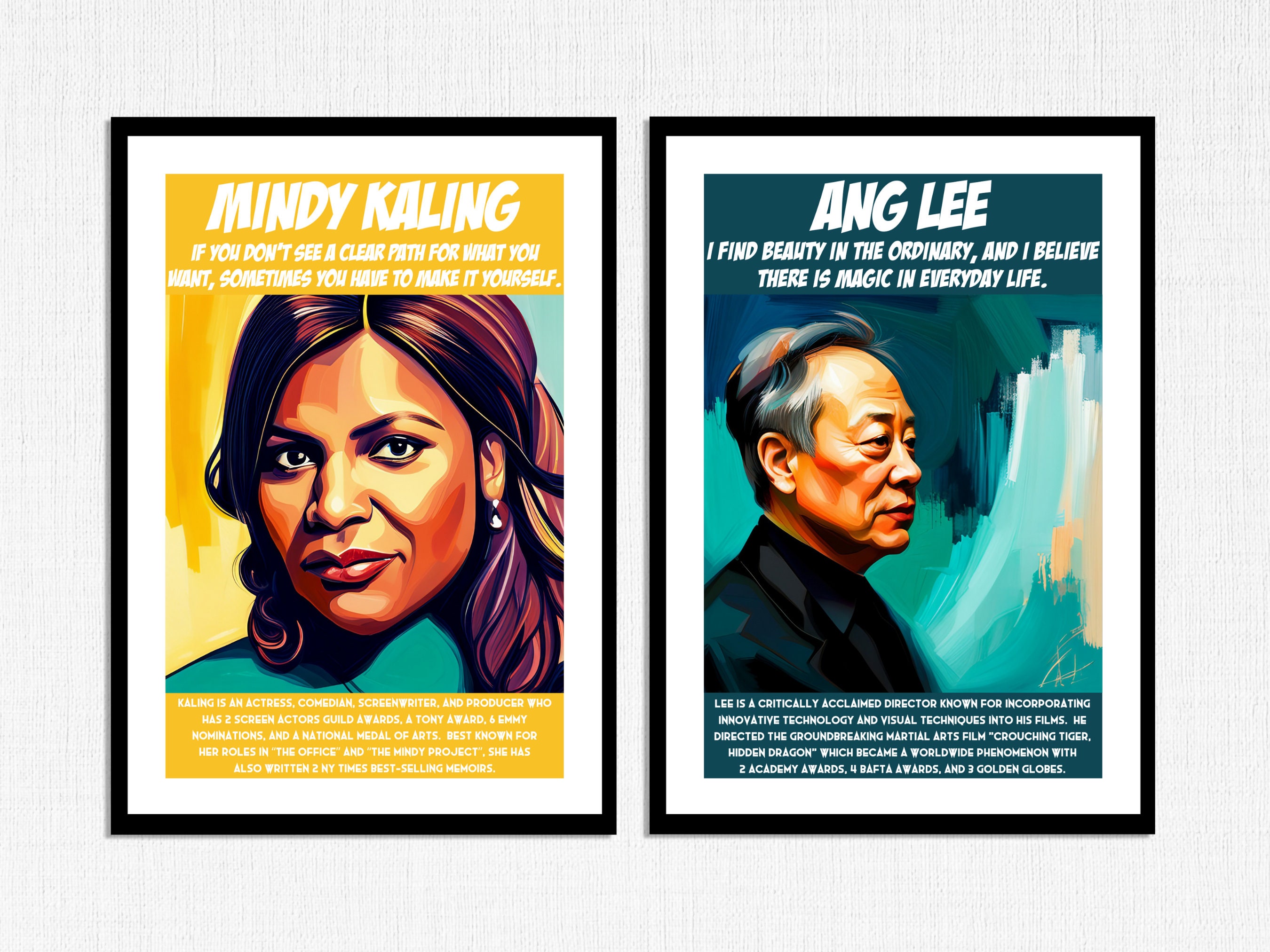 Asian & Pacific Islander Heritage Month Posters: Famous Asian American ...