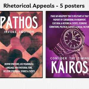 High School English Classroom Poster Bundle: Literary Terms Devices ...