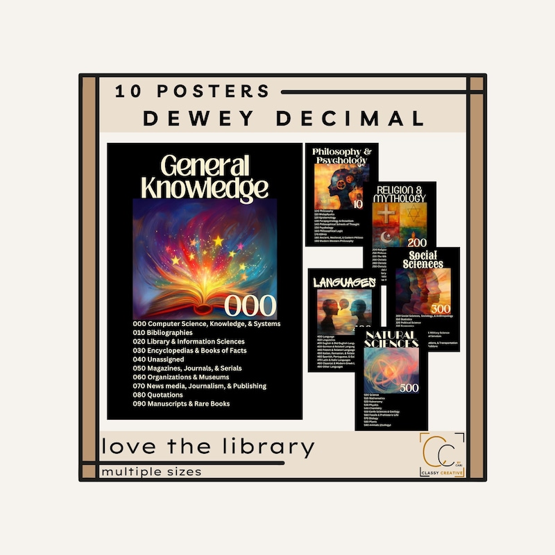 Dewey Decimal System - Etsy